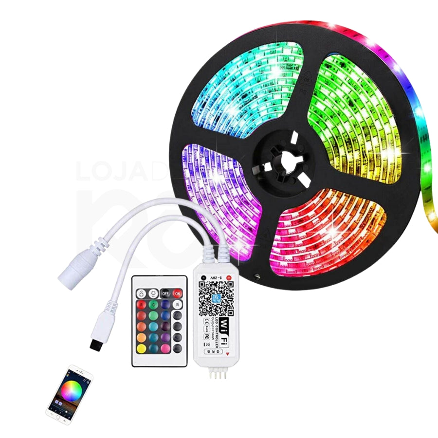 Kit Fita LED WIFI com Controlo Remoto - 5m – Loja do Rato