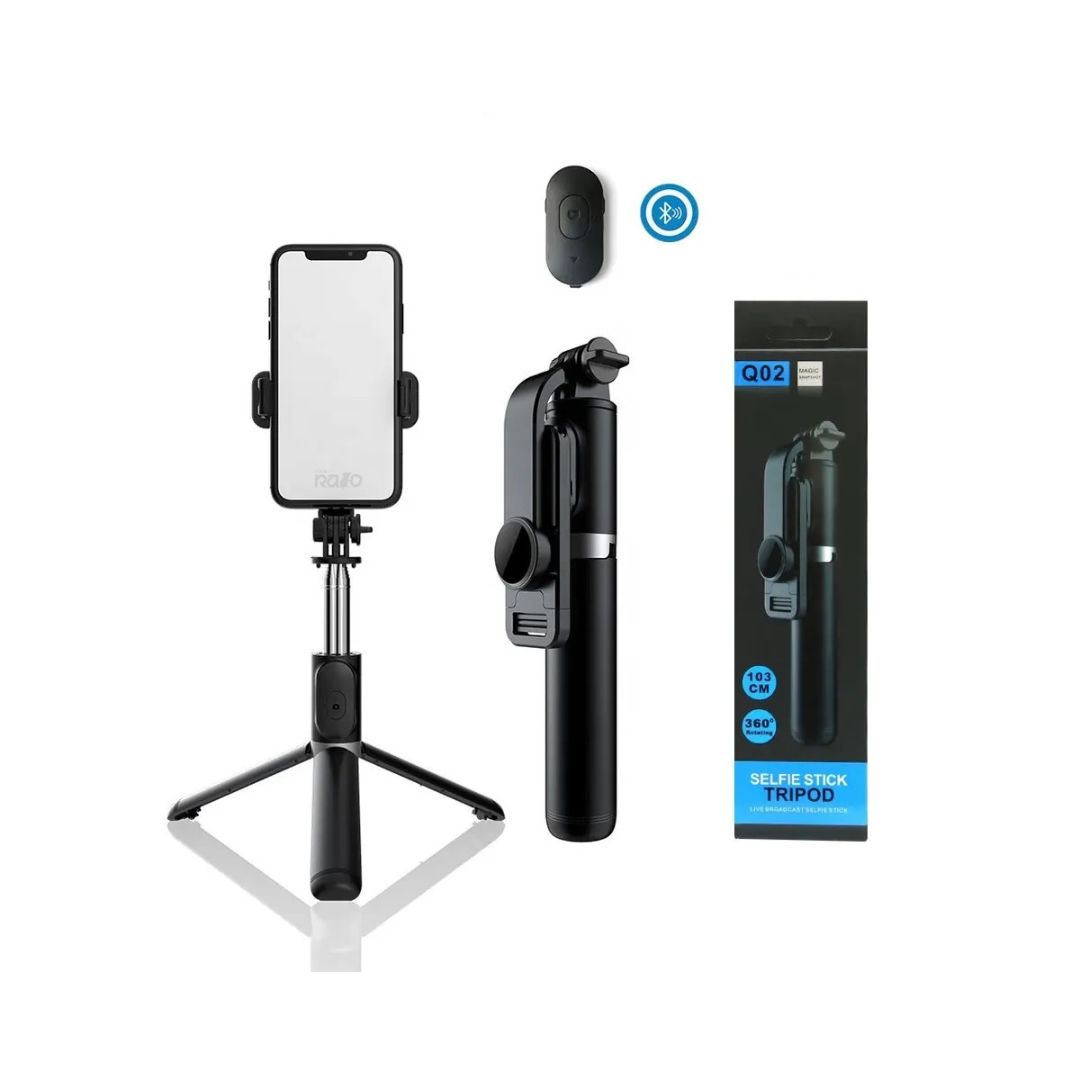 Selfie Stick Tripé 360º c/ Comando - Q02 – Loja do Rato
